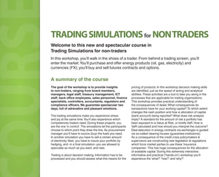 Trading Simulations for non-traders | PDF