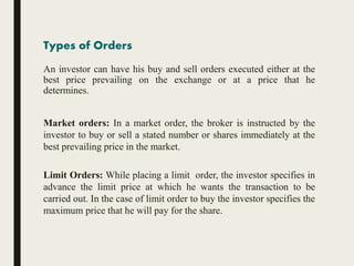 Trading system in security markets | PPT