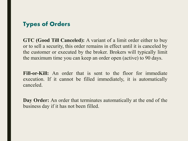 Trading system in security markets | PPT