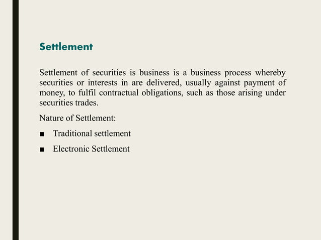 Trading system in security markets | PPT