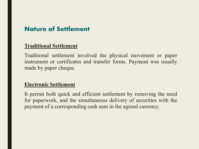 Trading system in security markets | PPT