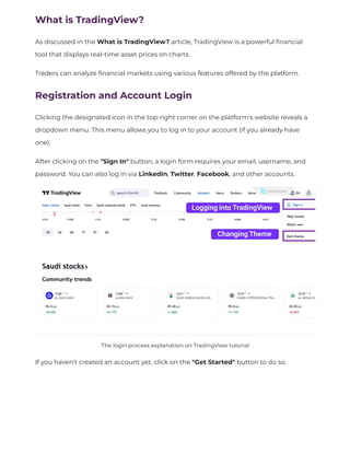 Complete TradingView Tutorial [Registration, Symbols, and Screener] | PDF