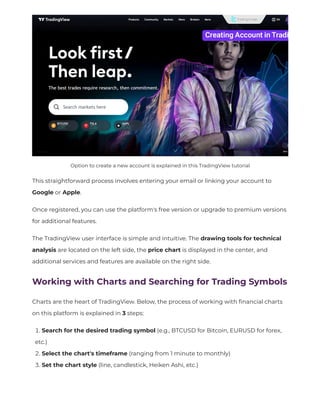 Complete TradingView Tutorial [Registration, Symbols, and Screener] | PDF