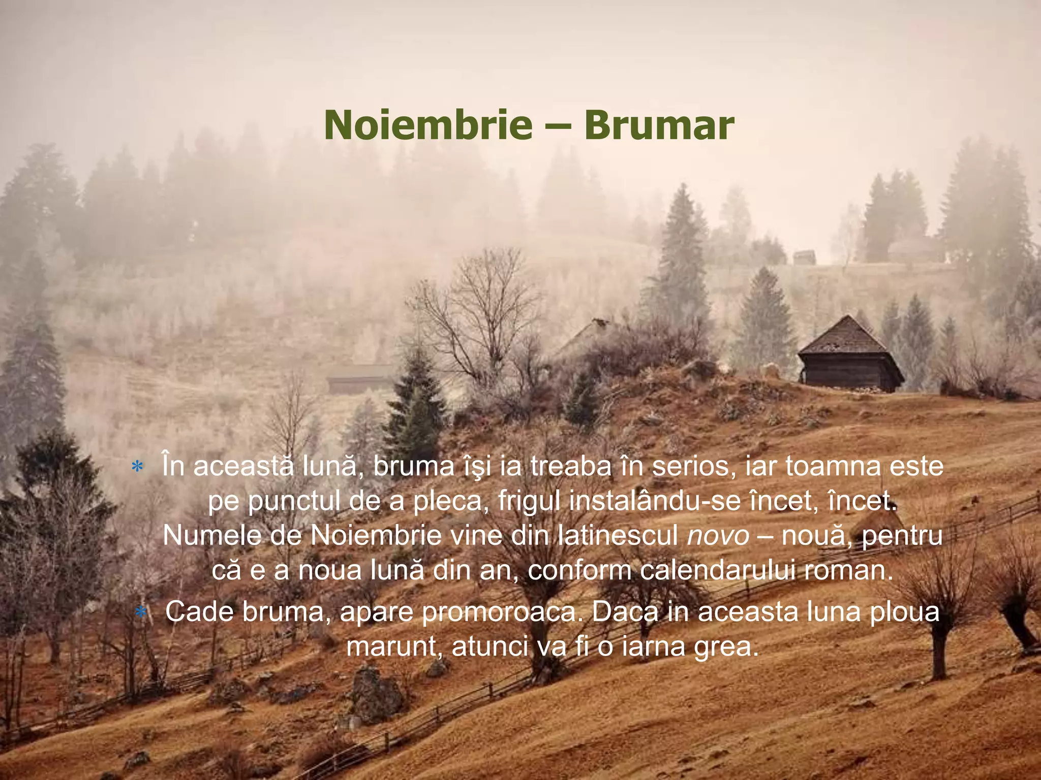 Lunile anului in traditia populara | PPTX