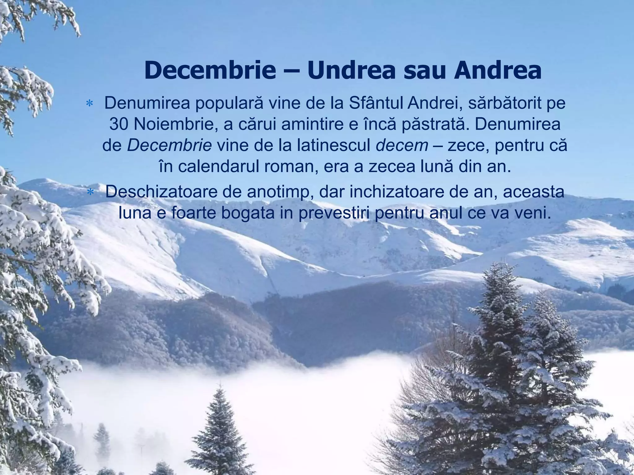 Lunile anului in traditia populara | PPTX