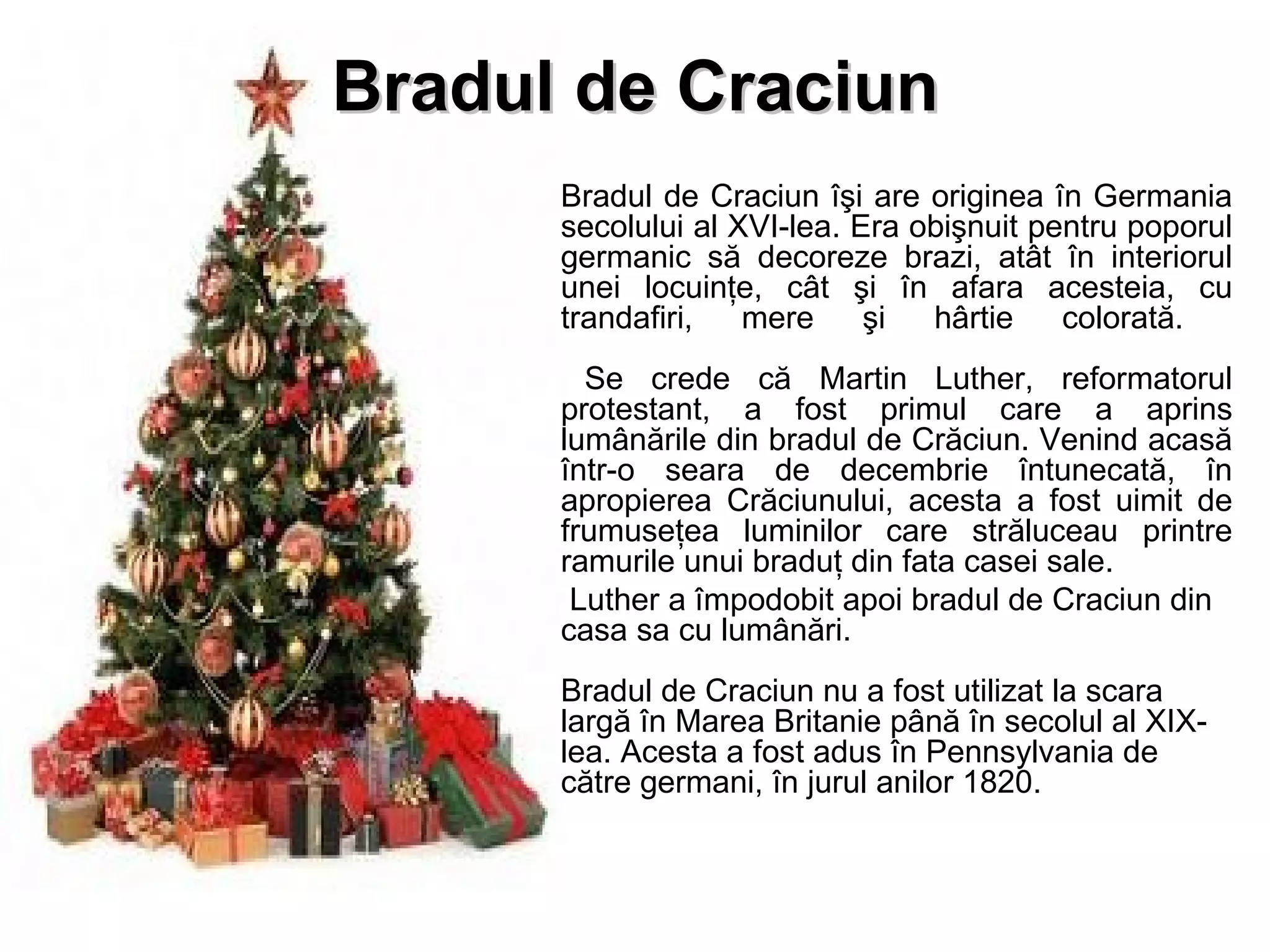 Traditii si simboluri de craciun | PPT