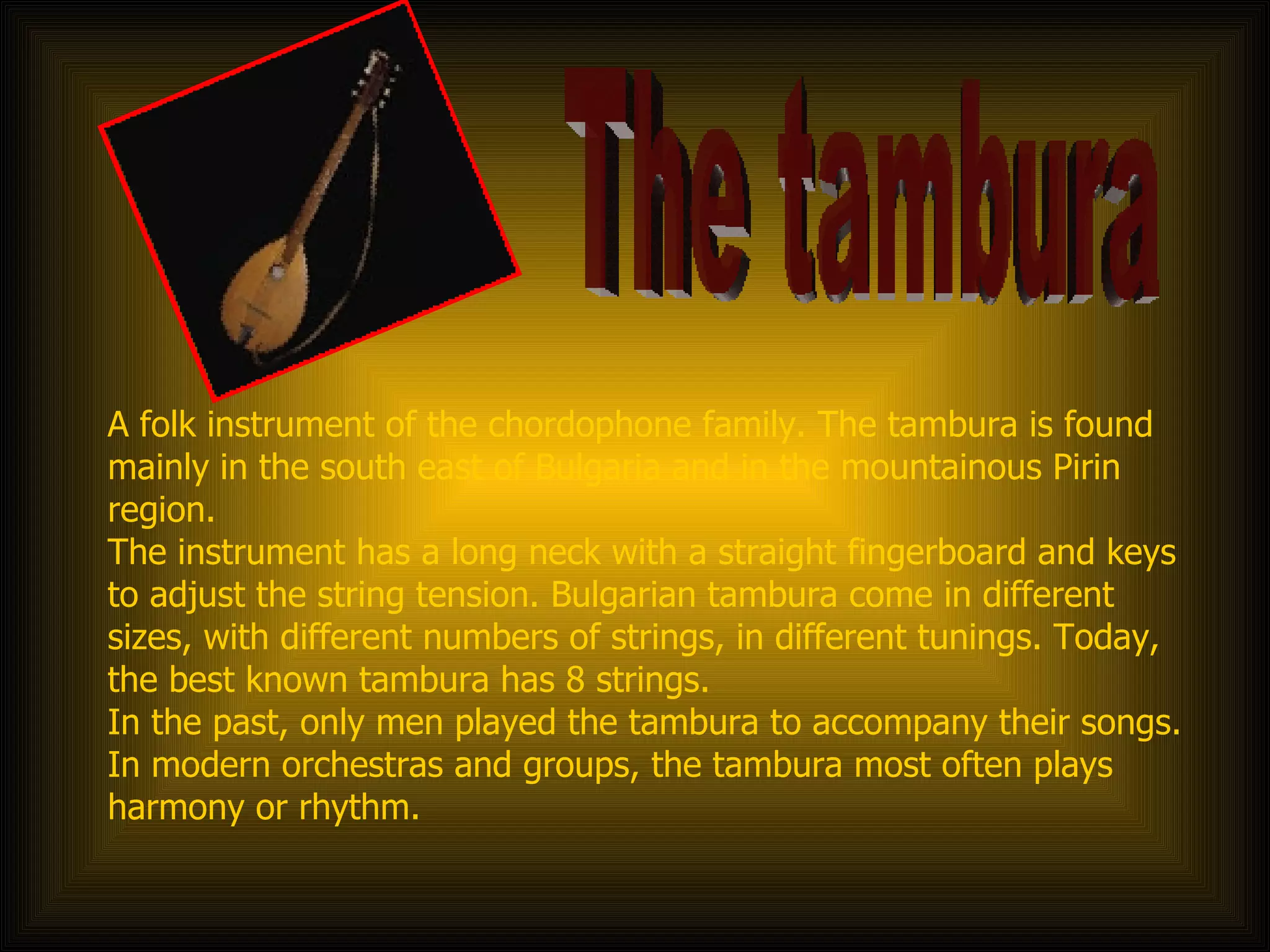 Traditional Bulgarian Musical Instruments by Elena | PPT