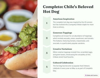 Alex Chipurnoi - Traditional Chilean Cuisine A Culinary Journey | PDF