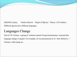 An Introduction to Historical Linguistics and Traditional Grammar | PPT | Science