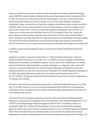 Traditional healers in South Africa | PDF