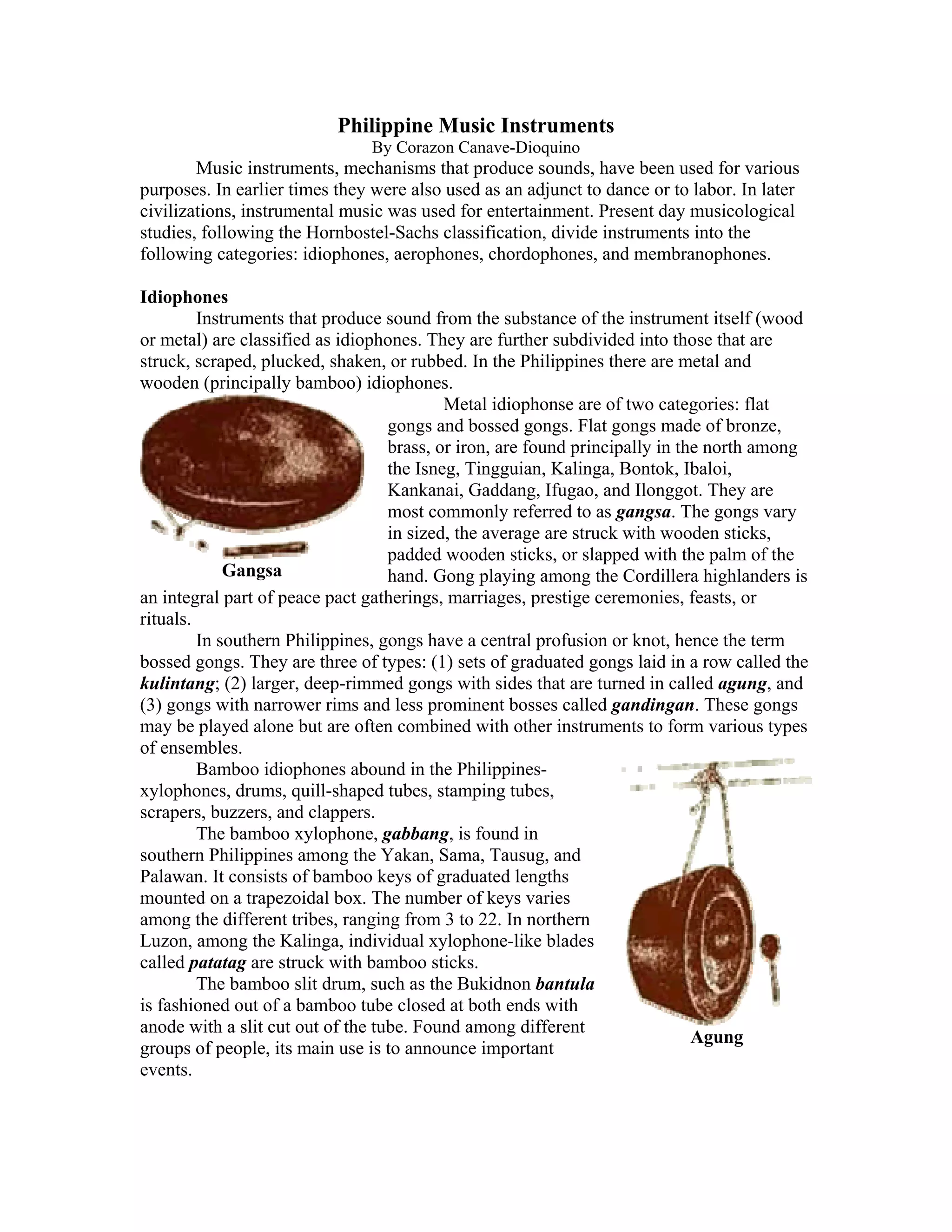 Traditional musical-instruments | PDF