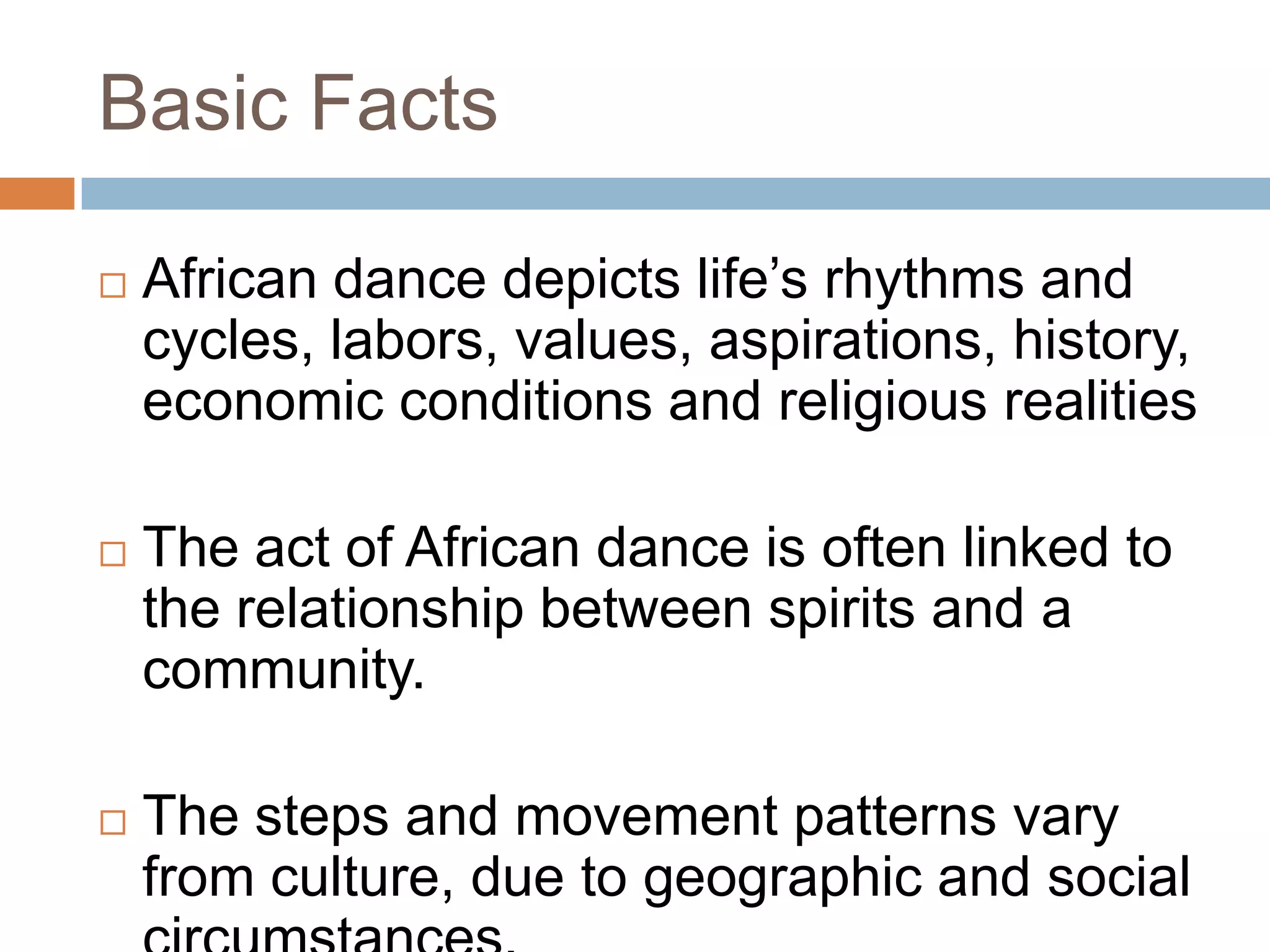 Traditional african dance | PPTX