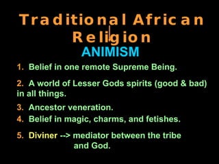 Traditional African Society | PPT