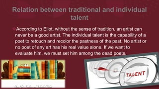 Traditional and individual talent theory | PPTX