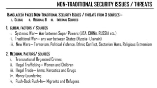 Traditional and Non-traditional Security Issues in Bangladesh An ...