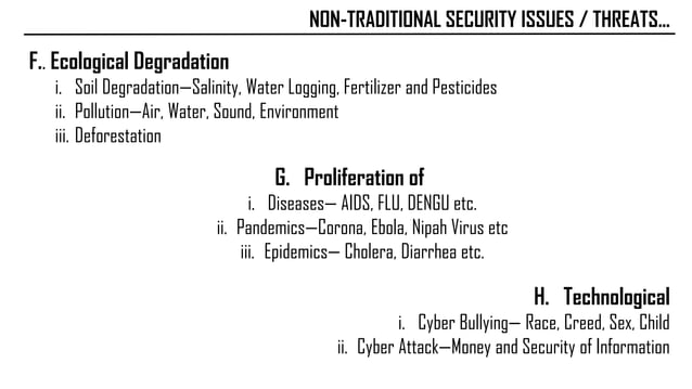 Traditional and Non-traditional Security Issues in Bangladesh An ...