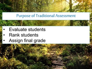 Traditional assessment and non traditional assessment | PPTX ...
