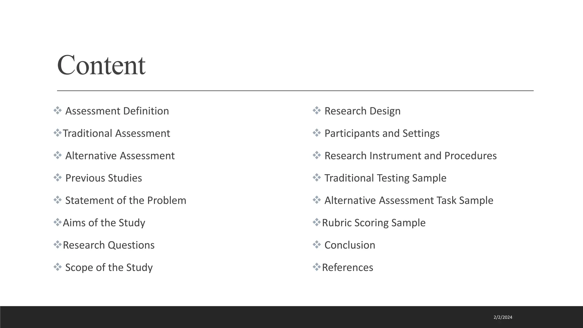 Traditional Assessment versus Alternative Assessment.pptx