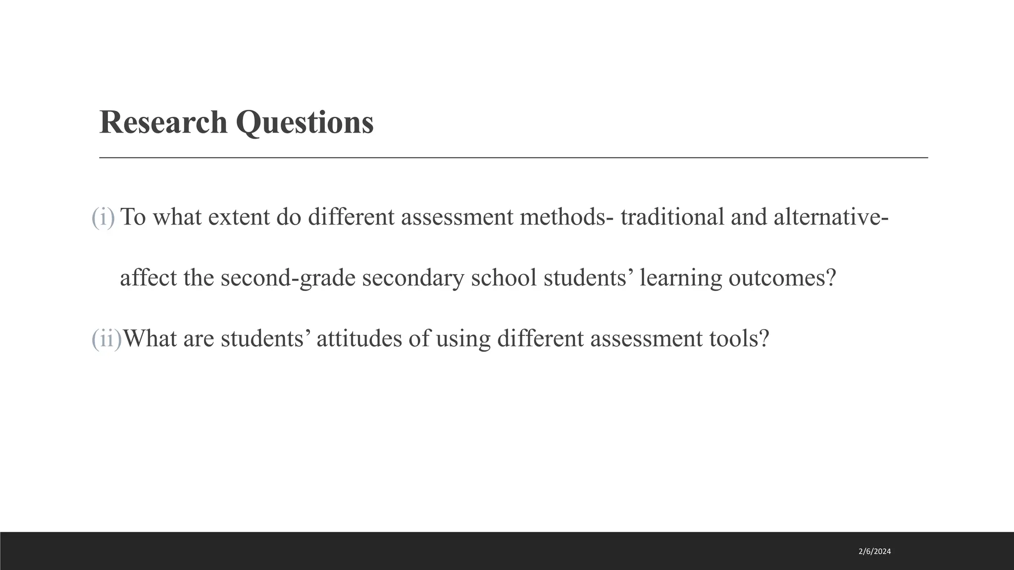 Traditional Assessment versus Alternative Assessment.pptx
