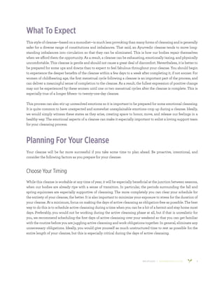 Traditional ayurvedic cleanse | PDF