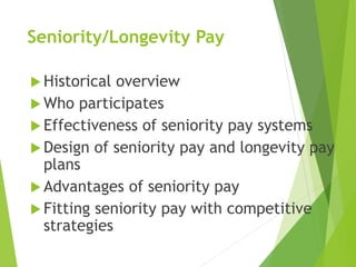 Traditional bases for_pay_seniority_and | PPT
