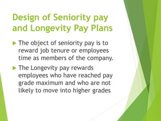 Traditional bases for_pay_seniority_and | PPT