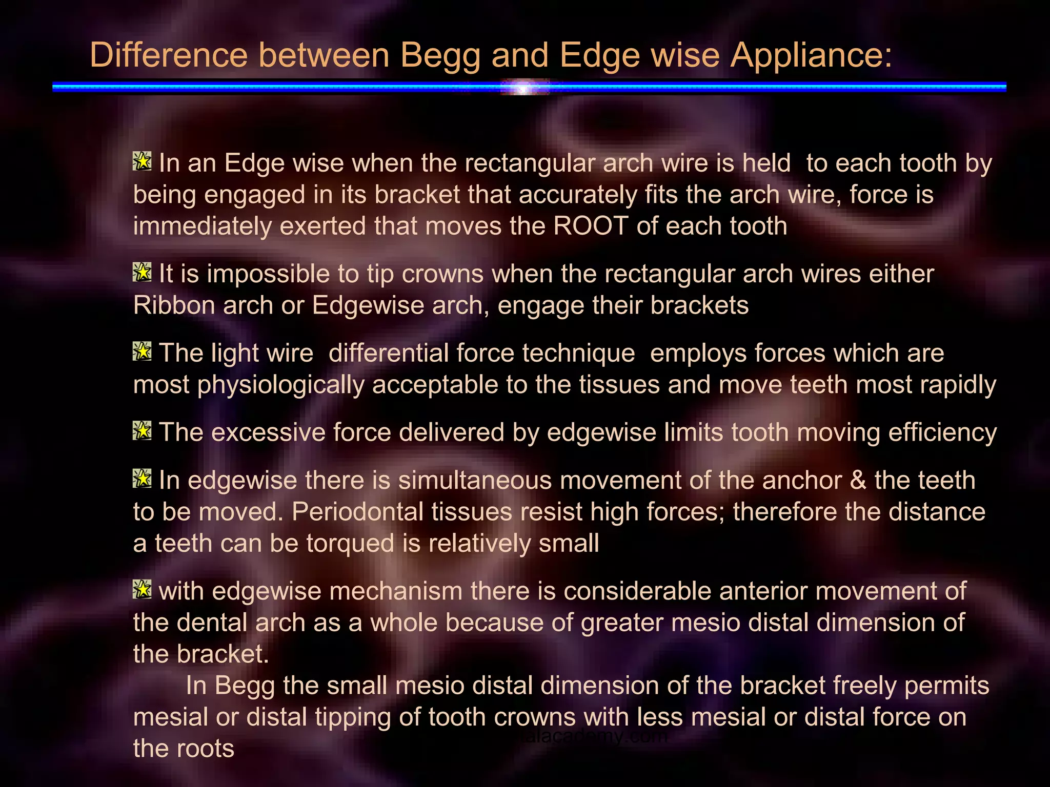 Traditional begg technique stage 1 and stage 2 | PPT