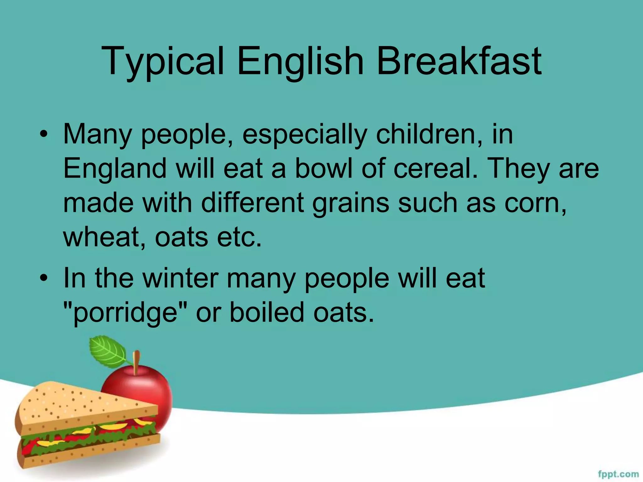 Traditional british food | PPTX