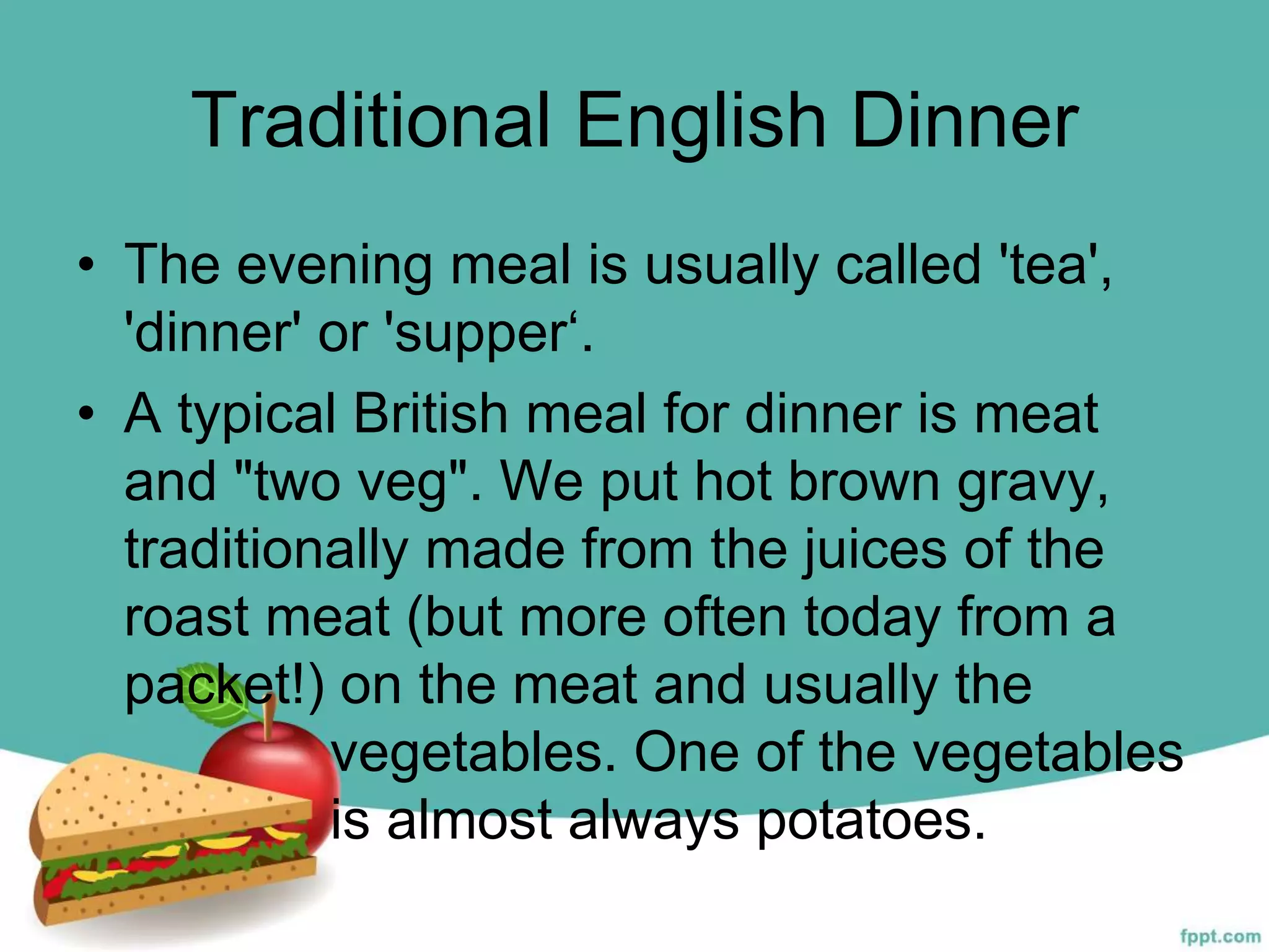 Traditional british food | PPTX