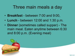 Traditional british food | PPT