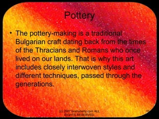 Traditional bulgarian crafts new | PPT