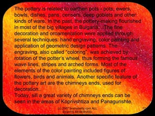 Traditional bulgarian crafts new | PPT