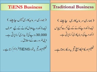 Traditional business vs tiens business presentation. | PPT
