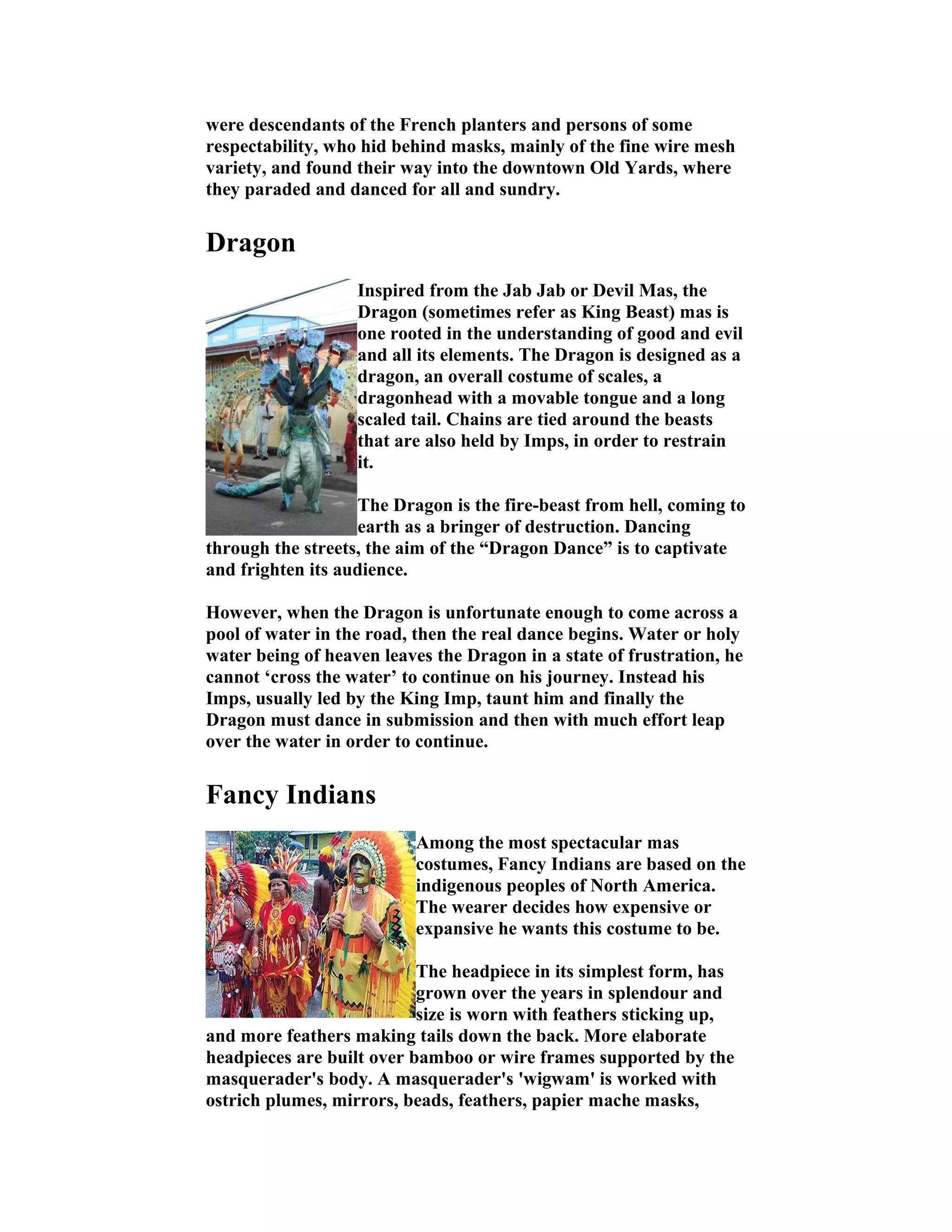 Traditional carnival characters | DOC