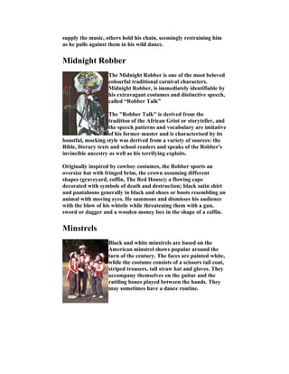 Traditional carnival characters | DOC