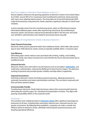 Traditional checks to electronic checks.docx | Free Download