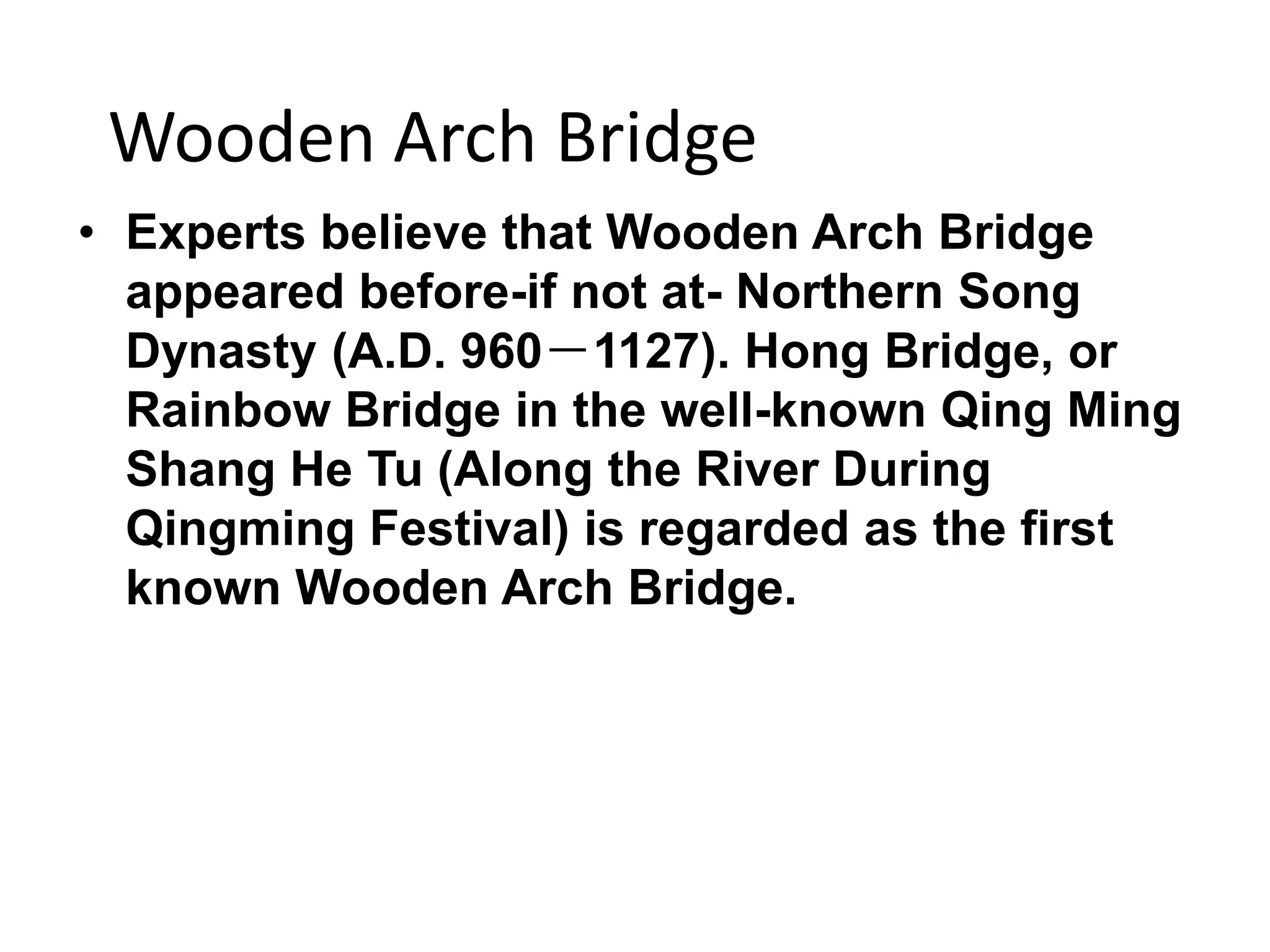 Traditional Chinese Arch Bridge | PPTX