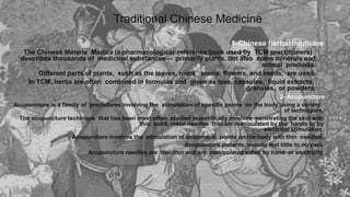 Traditional Chinese medicine ppt | PPTX