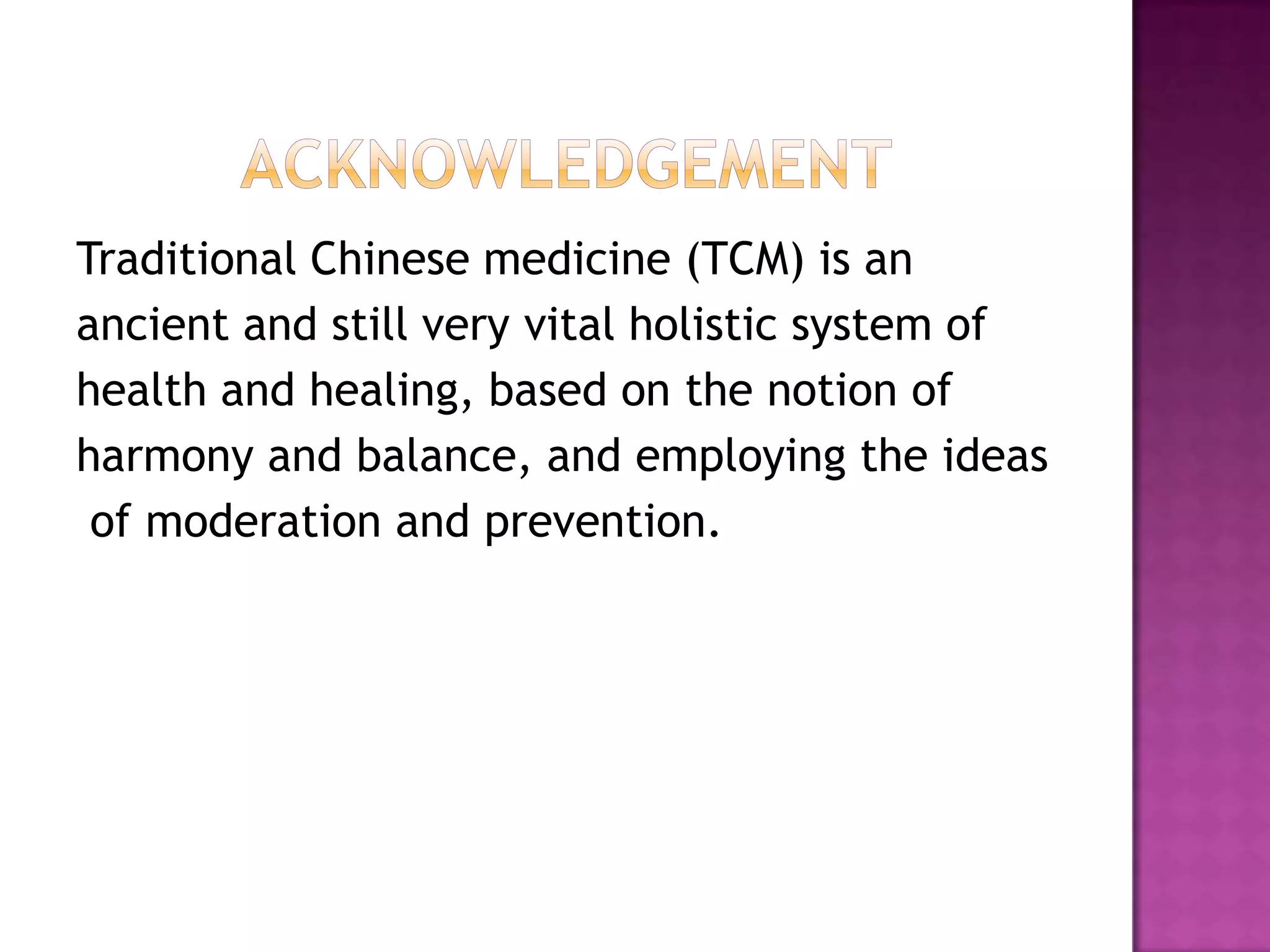 Traditional chinese medicine ppt | PPTX