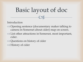 Traditional cider proposal | PPT