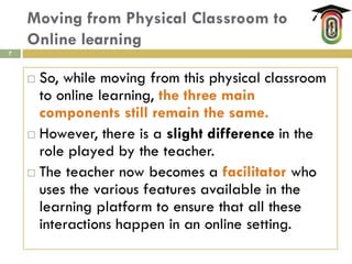 Traditional classroom to online setting | PDF