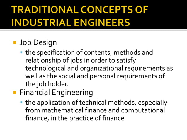 Industrial Engineering Concepts | PPTX | Civil Engineering Industry ...