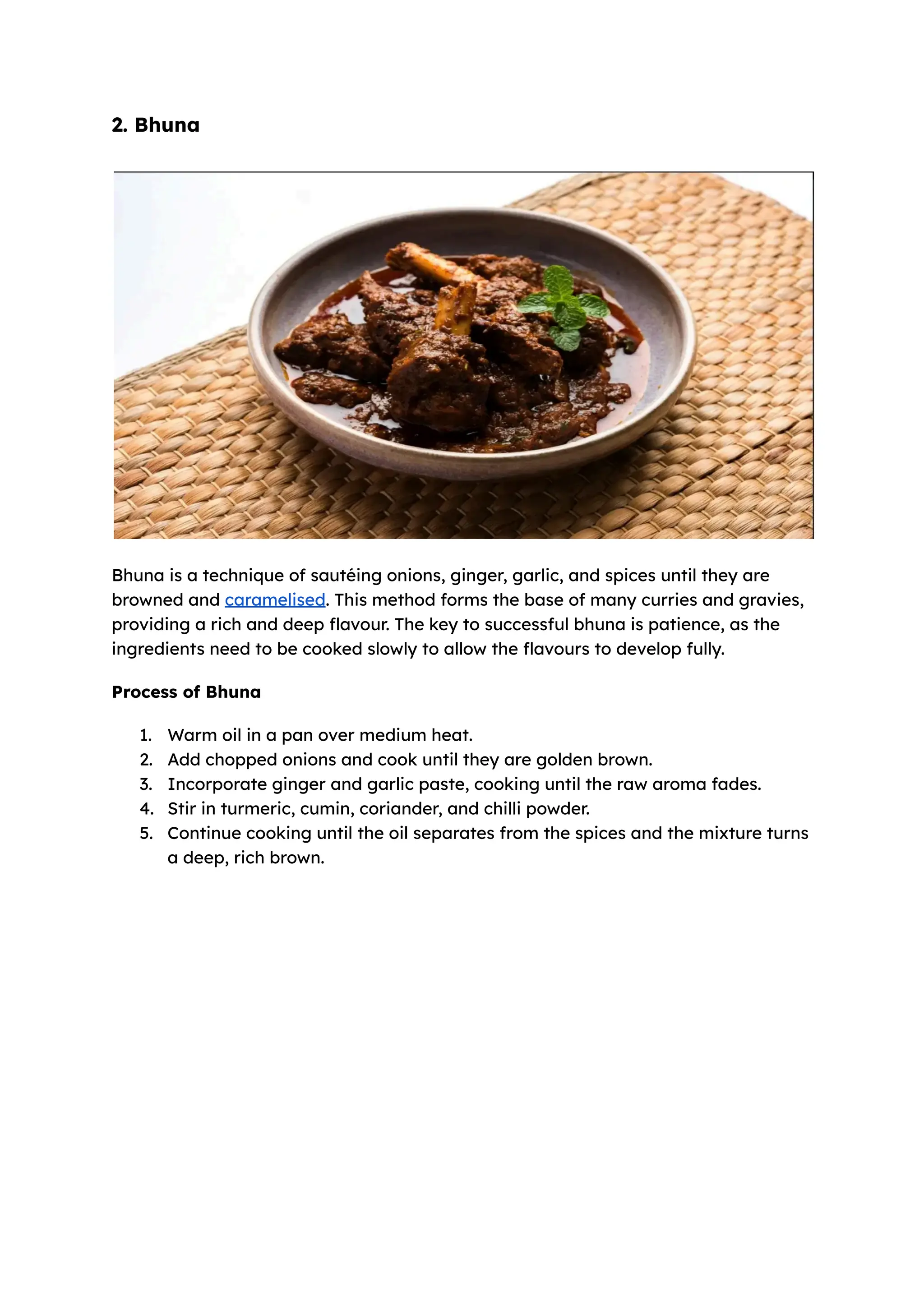 Traditional Cooking Methods in Indian Cuisine | PDF