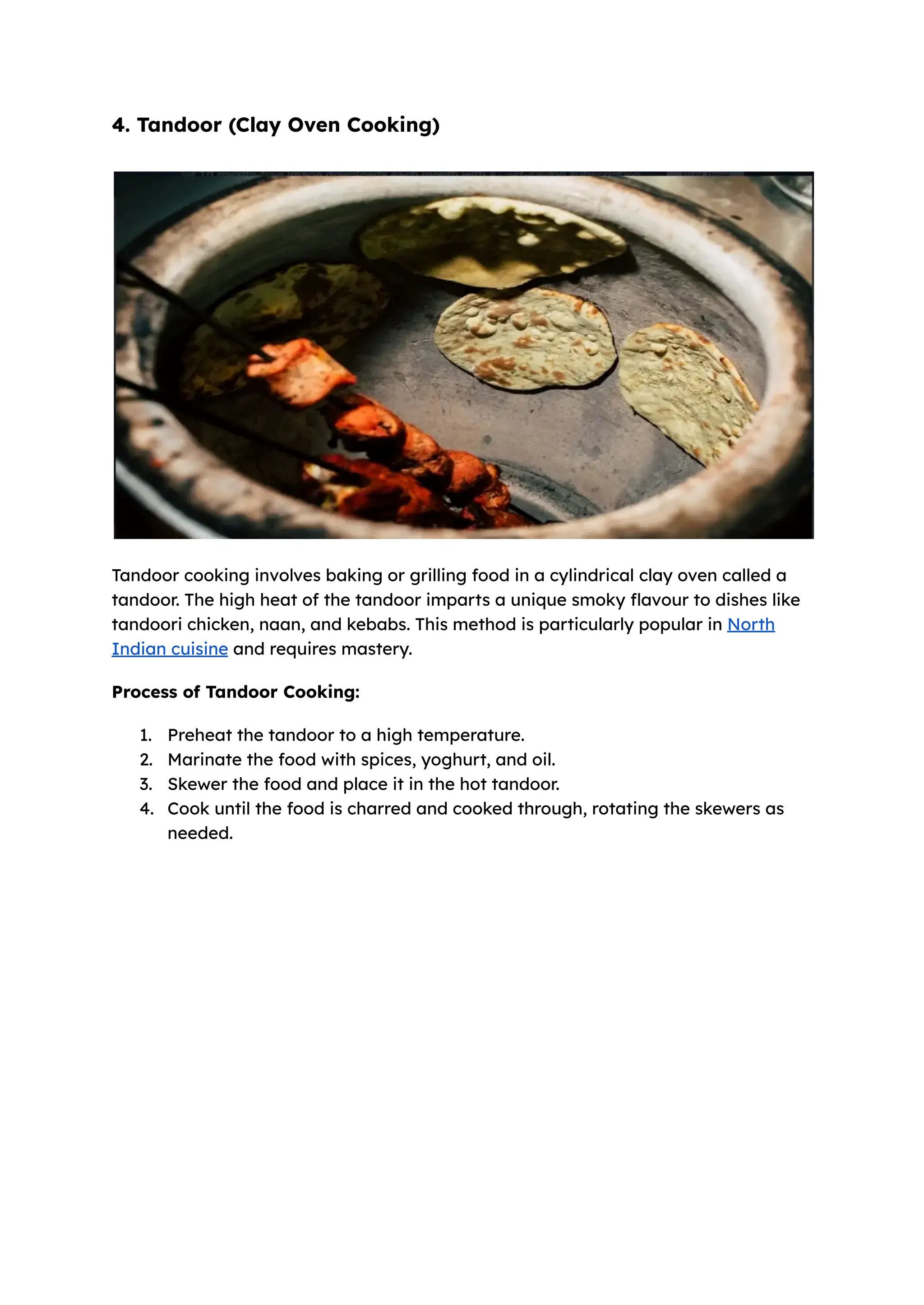 Traditional Cooking Methods in Indian Cuisine | PDF