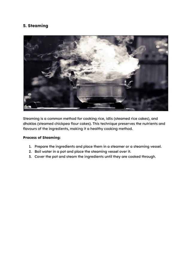 Traditional Cooking Methods in Indian Cuisine | PDF | Desserts and ...