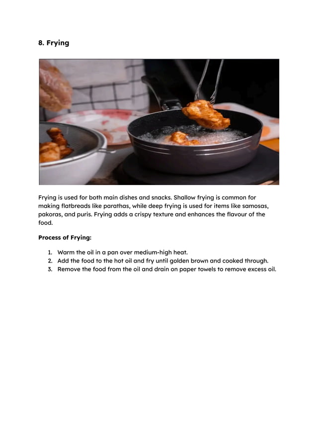 Traditional Cooking Methods in Indian Cuisine | PDF | Desserts and ...