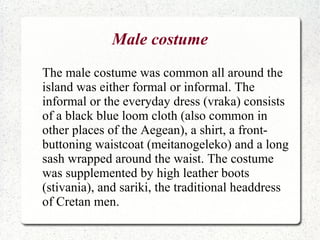 Traditional cretan costumes | ODP
