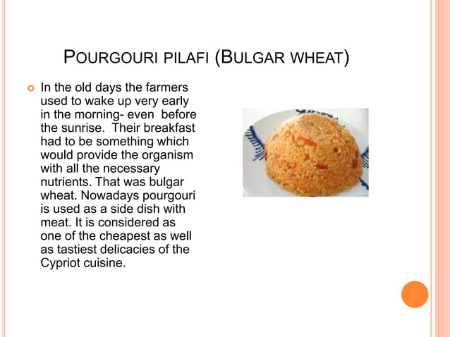 Traditional Cypriot recipes | PPT