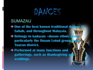 Traditional Dance in Malaysia Sabah | PPTX