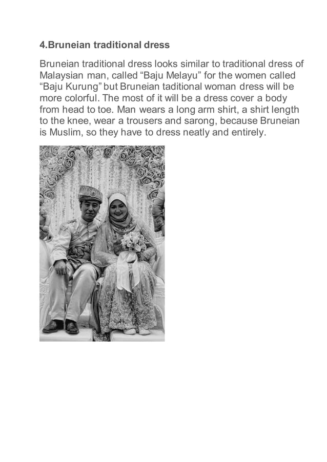 Traditional dress of 10 countries in asean